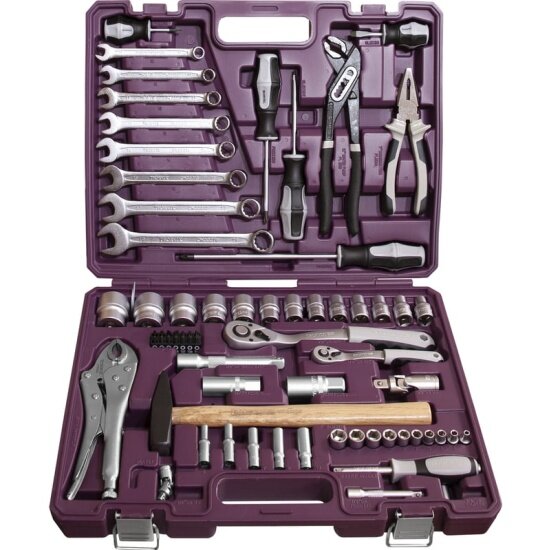 Набор инструмента Thorvik универсальный 1/4", 72 предмета