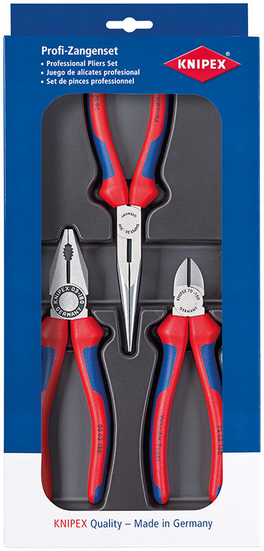 Набор ШГИ в ложементе, 3 пр, KN-0302180/2612200/7002160 KNIPEX KN-002011