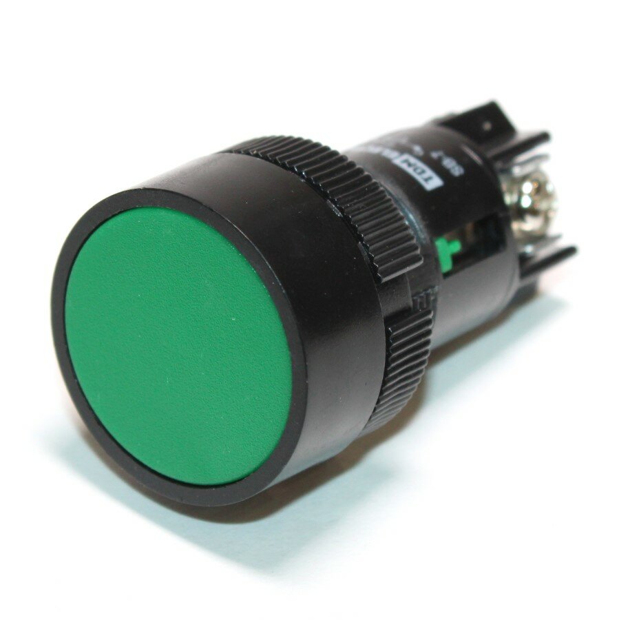 Кнопка SB-7 1з d22мм/230В б/ф, зелёная, 1NO, TDM