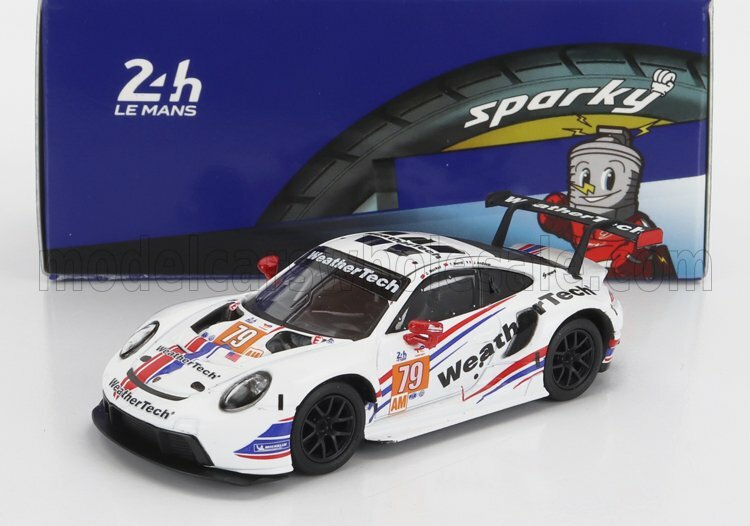 Porsche 911 991 RSR-19 4.2L team weathertech racing N79 2ND lmgte am class 24H le mans (2022) c.macneil - j.andlauer - t.merril, white (длина модели 6-10 см)