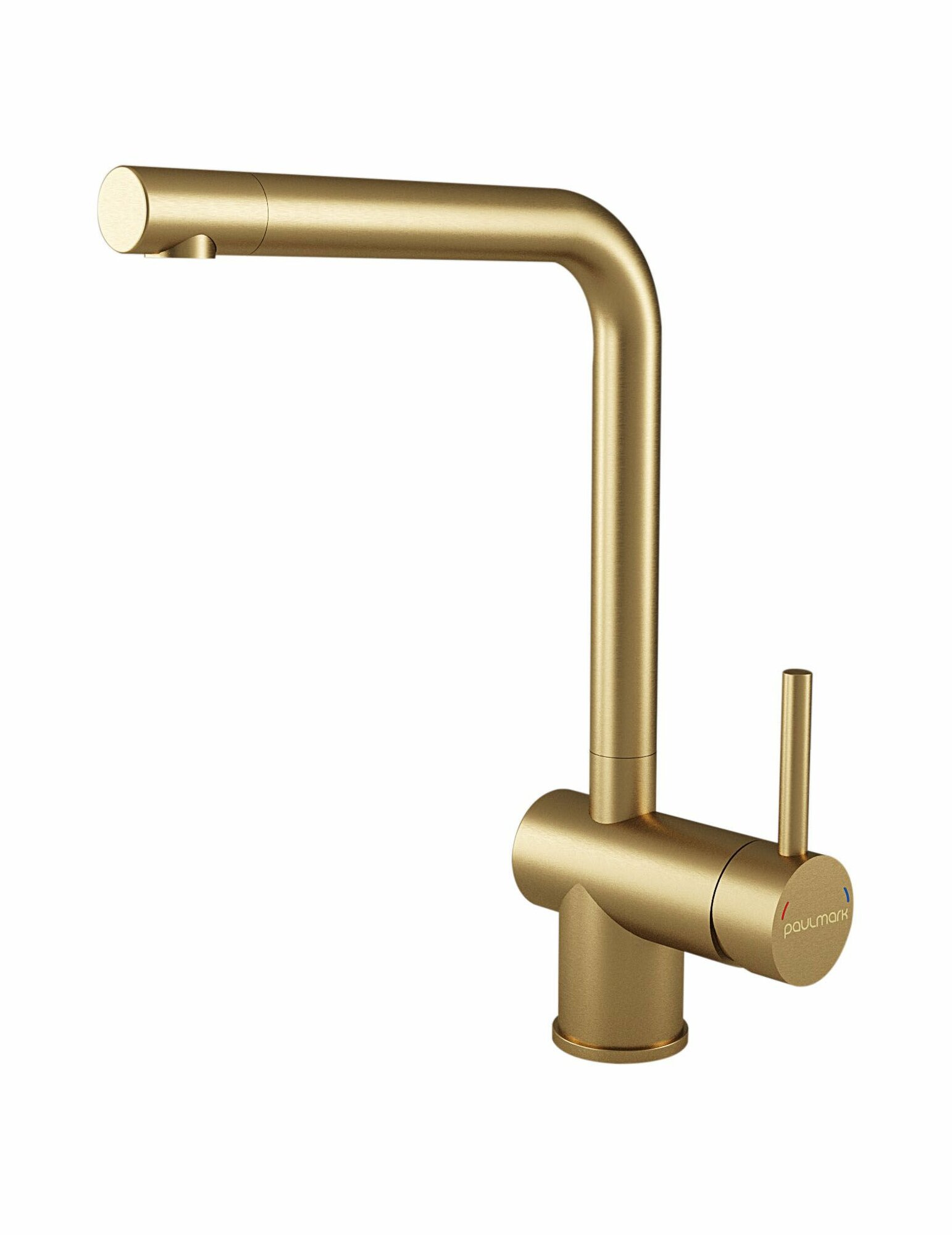 Смеситель для кухни Paulmark SPRING брашированное золото, Sp212067-BG
