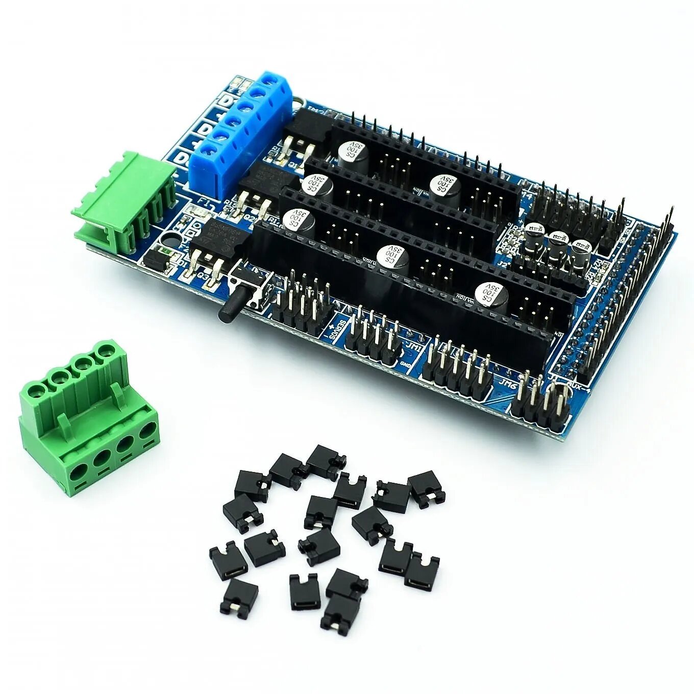 RAMPS 1.4/1.5/1.6 для 3D-принтера, Цвет: 1.5