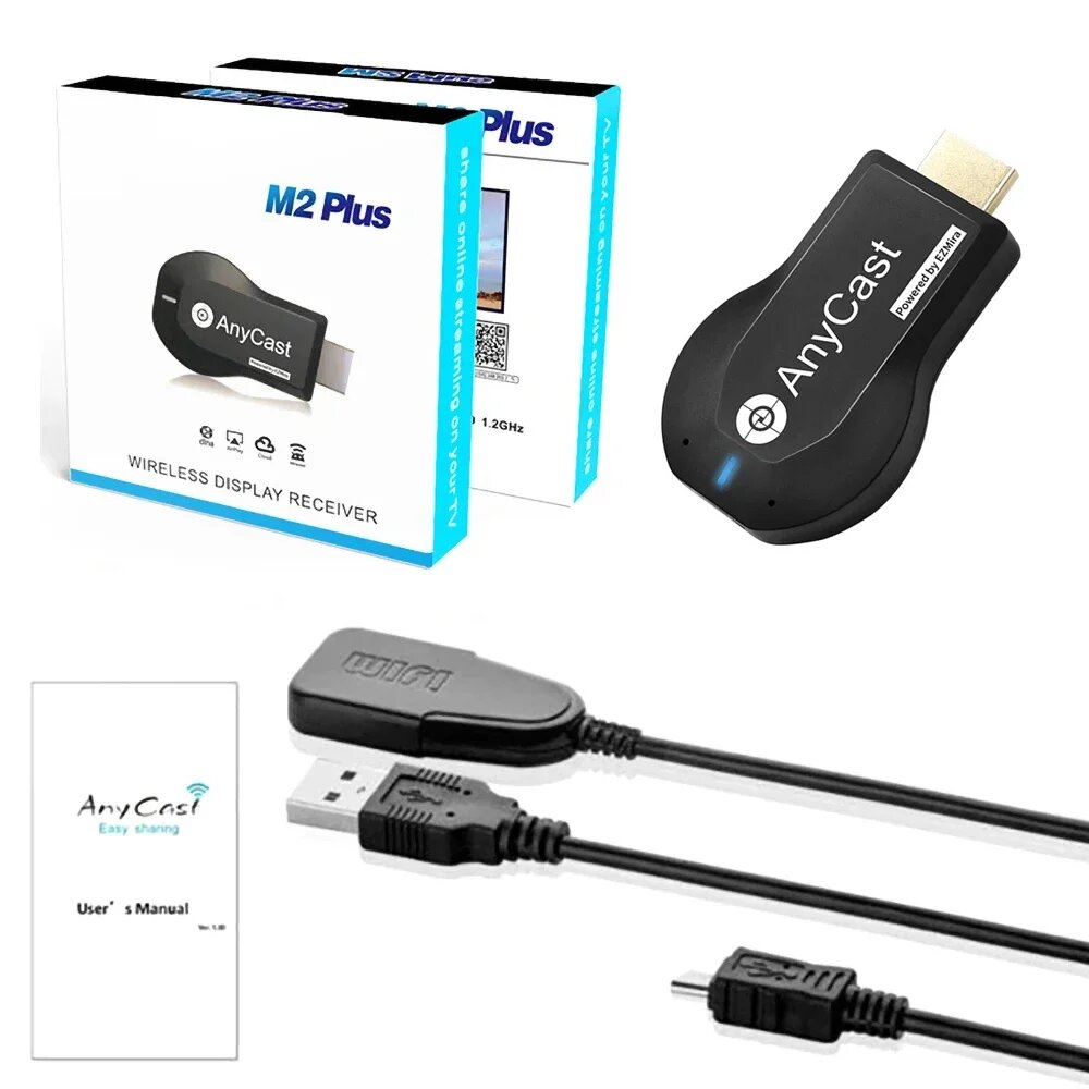 AnyCast M2 Plus ТВ-приставка, Wireless Display Receiver — фото 1