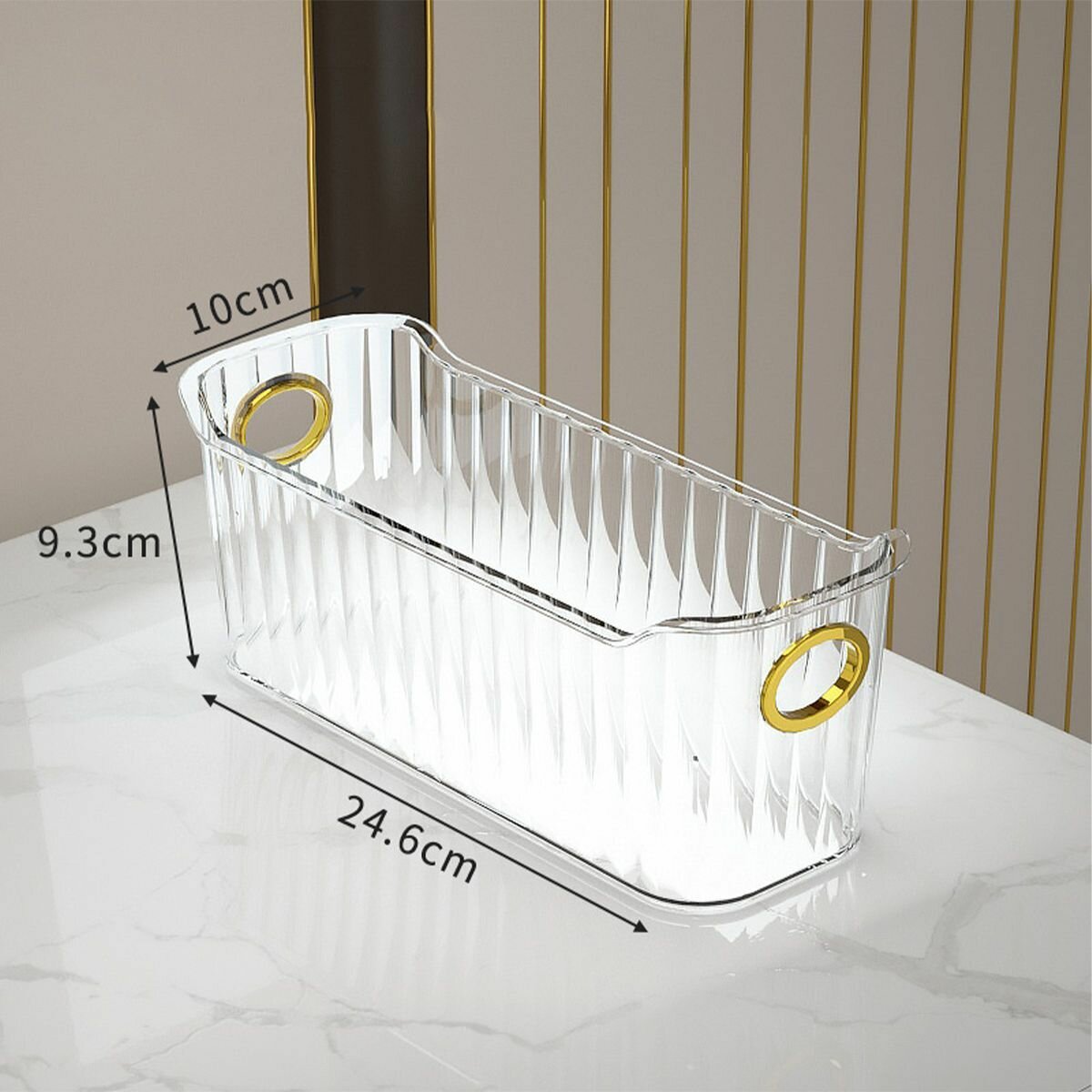 Белый Органайзер настольный для косметики, мелочей в ванной