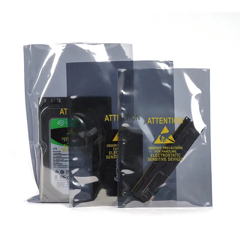 100 шт, антистатические пакеты для жестких дисков Leotrusting 8x12cm