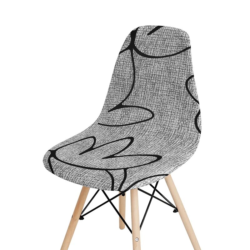 Чехол на сиденье леллен для стула-ракушки Серый, K085