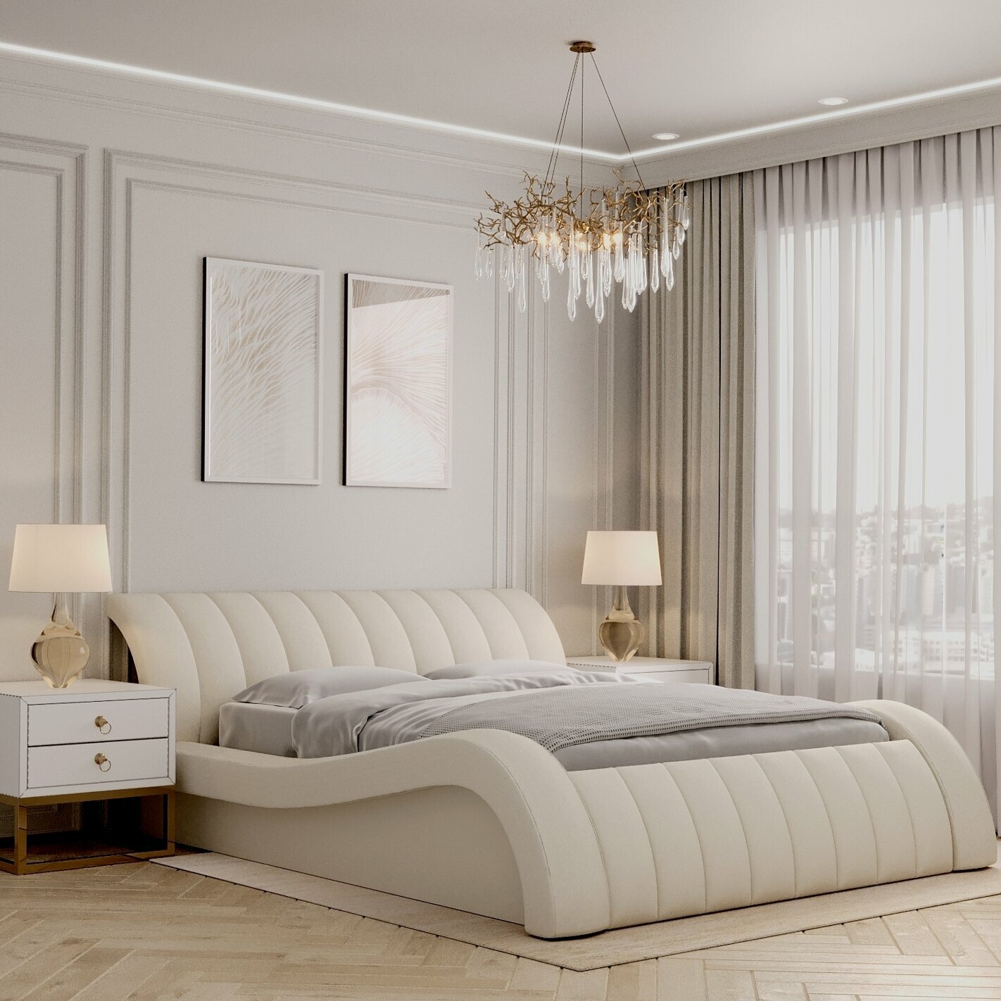 Кровать Олимп 160х200 двуспальная с ортопедическим основанием