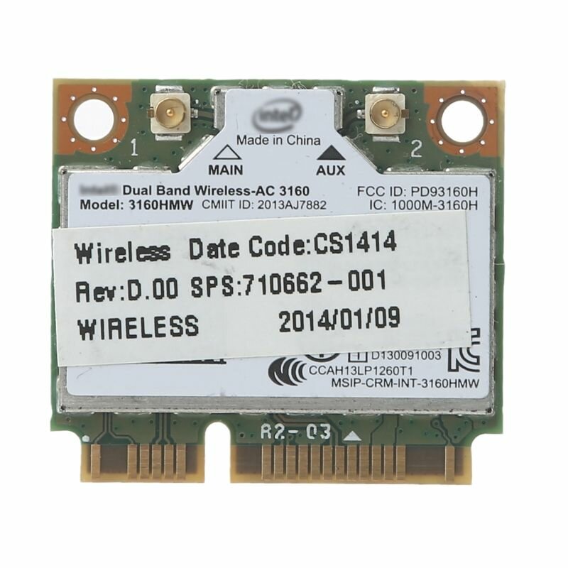Беспроводной модем, INTEL 3160HMW AC HP 710662 001
