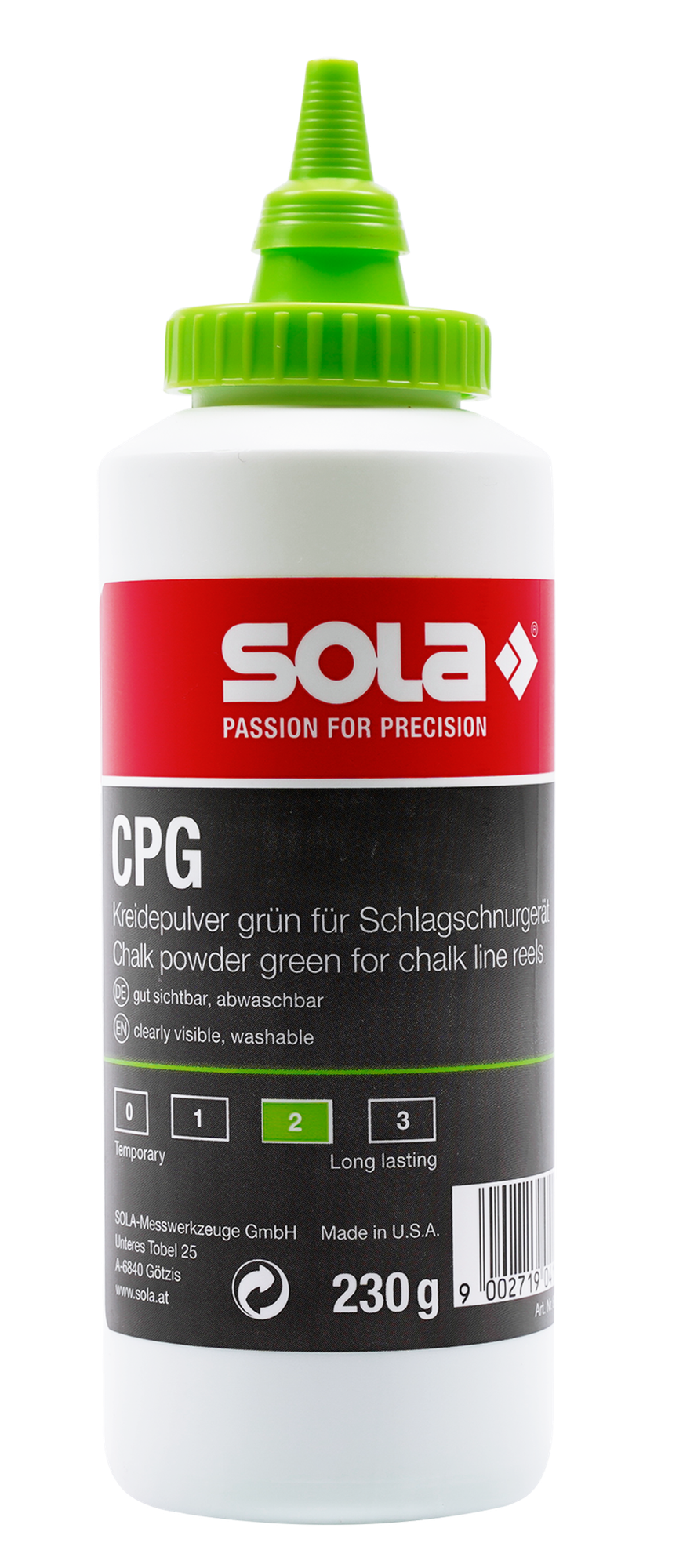 SOLA Порошок меловый зеленый 230 г CPG 230 66153101