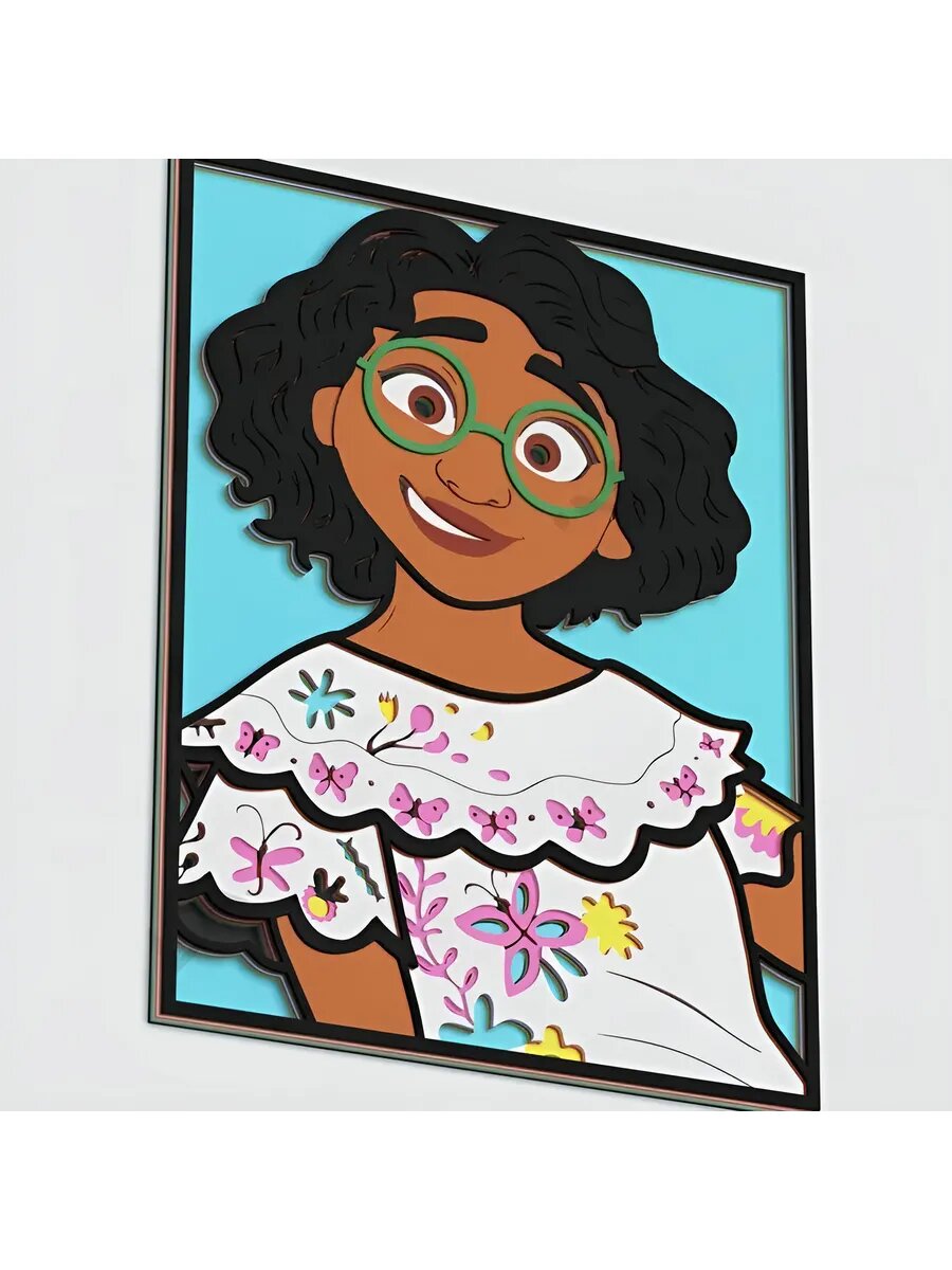 3D Картина по номерам из дерева Мирабель, 23x30 см