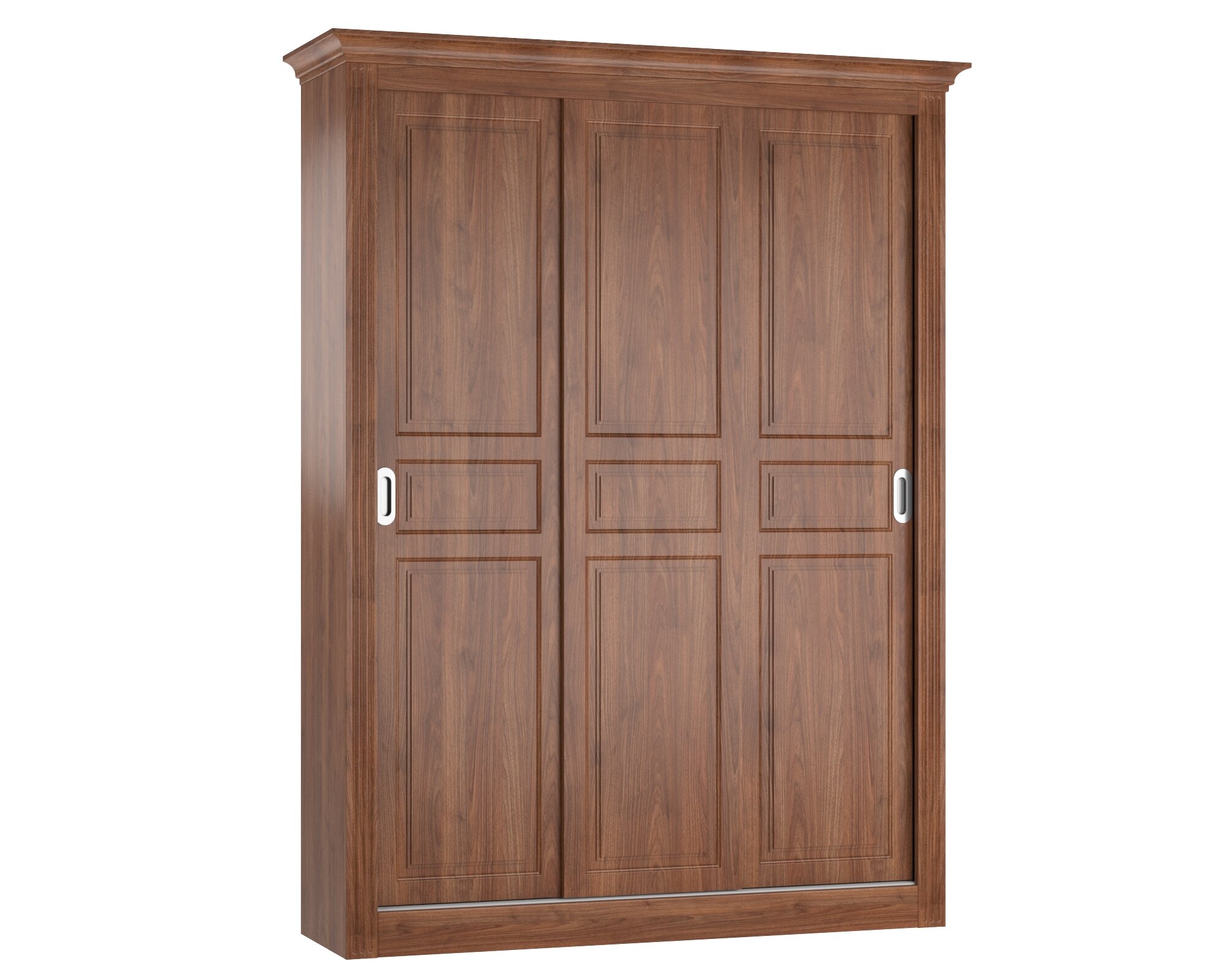 Шкаф купе для одежды Мебель на Руси "Классика 8" 160х200х60 Орех экко / Орех гварнери