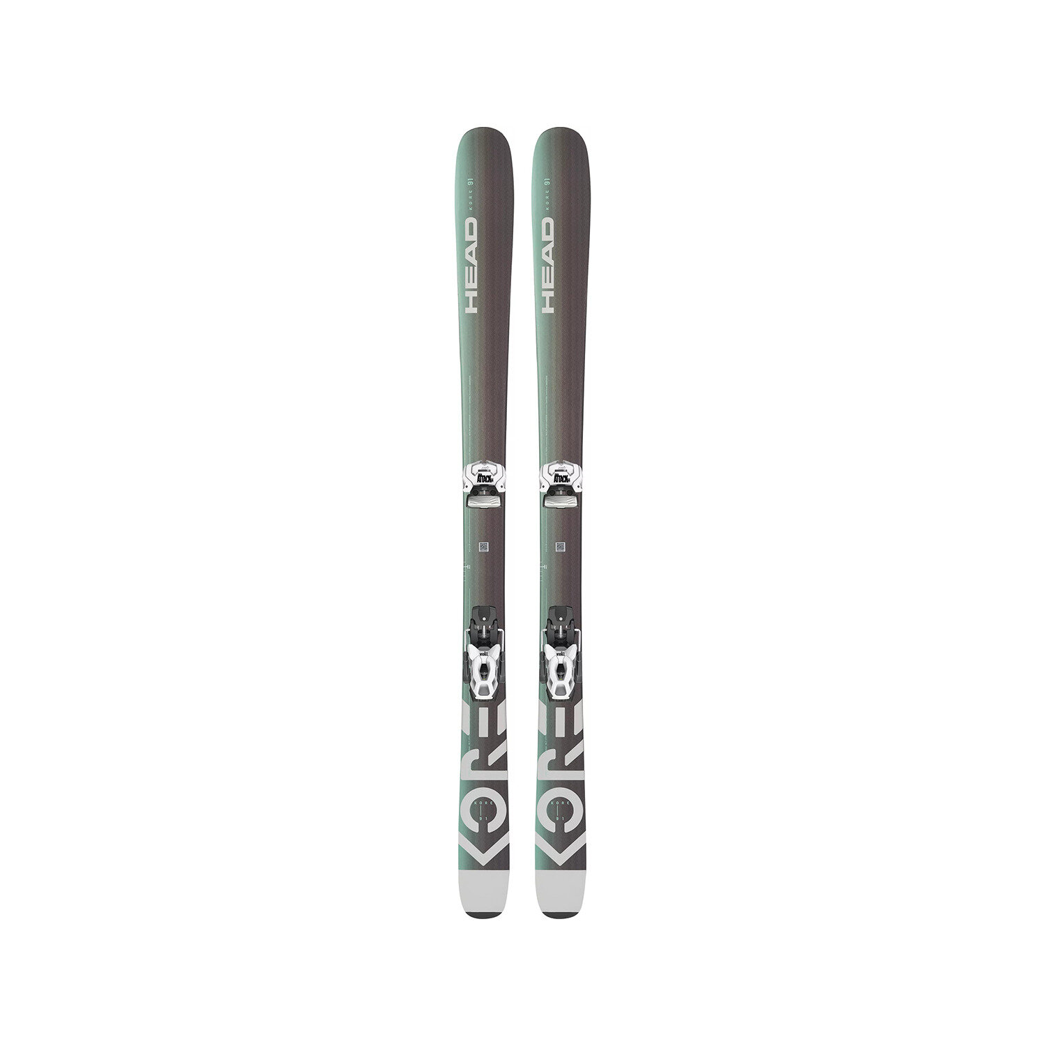 Горные лыжи с креплениями Head Kore 91 W + Attack 11 GW 22/23 , для женщин , Черный