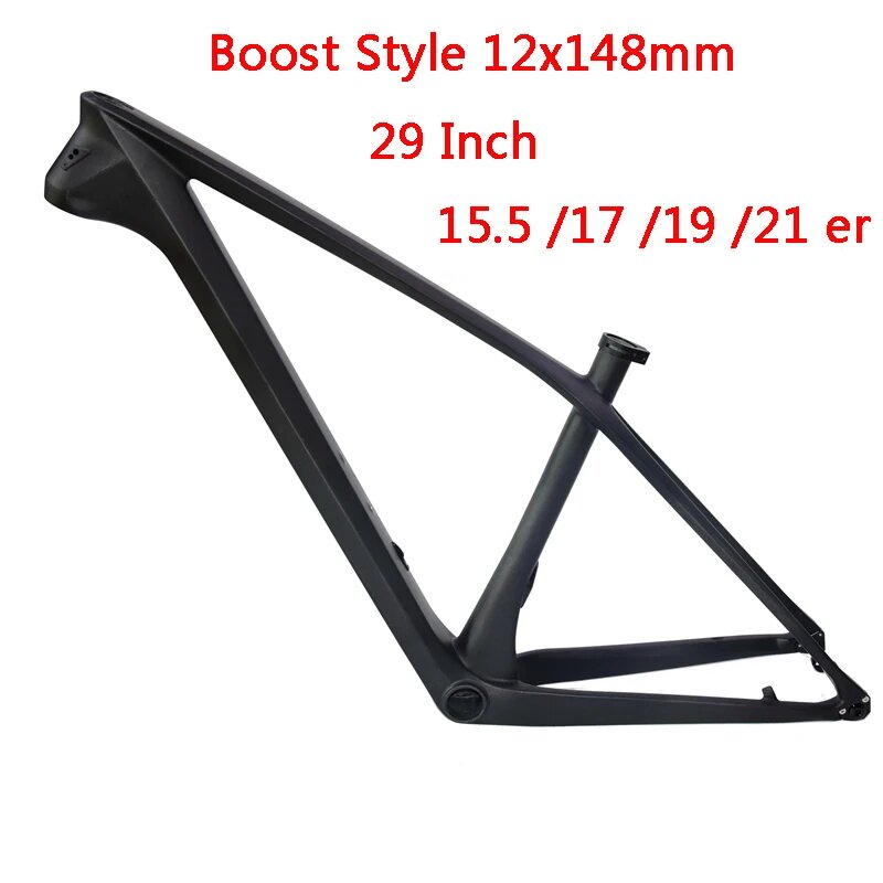 Карбоновая рама для горного велосипеда MTB T800 UD 29 дюймов gloss 17 inch