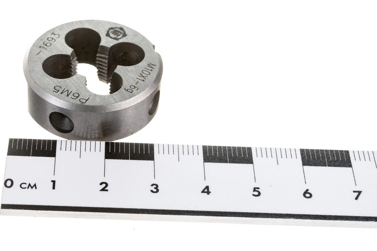 Плашка М10x1 Р6М5 6g, резьбовая вставка ТМ Туламаш 137167 для машиностроения