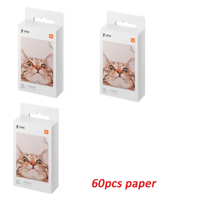Фотобумага Xiaomi Zink 2"x3" 20 шт 60pcs paper