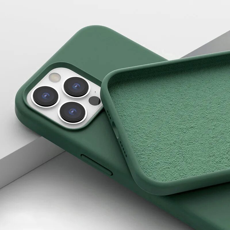Оригинальный чехол для телефона из жидкого силикона для iPhone 17, 16, 15, 14, 13, 12, 11 Pro Max Mini XS X XR, противоударная полная задняя крышка
