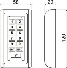 Cчитыватель IronLogic Matrix IV (мод. EHT Metal Keys) — фото 1