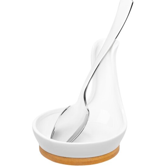 Подставка Elan Gallery под ложку "Айсберг" 12х12х13 см на бамбуковой подставке (540819 Elan)