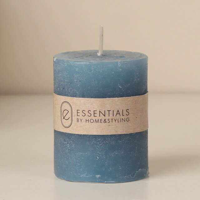 Декоративная свеча Рикардо 5*4 см голубая, Koopman, 420007280