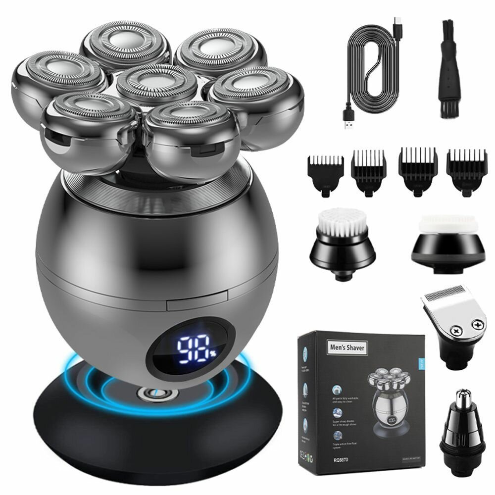 Мужская бритва GZLMMY сухой и влажный 7D лезвие USB зарядная бритва