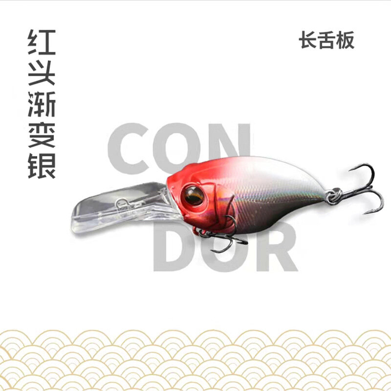 Приманка Wen Lei Rock Luya, вибрирующая, для окуня, красная головка с градиентом