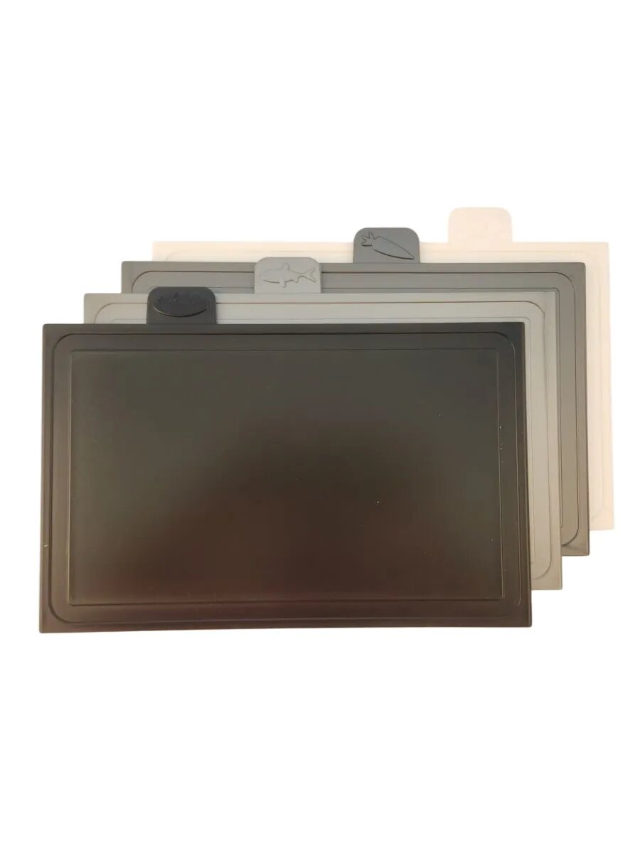 Набор досок TimA, для разделки, на подставке, полипропилен, прямоугольная, 4шт