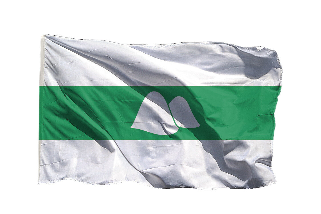 Флаг Курганской области на флажной сетке, 70х105 см - для флагштока