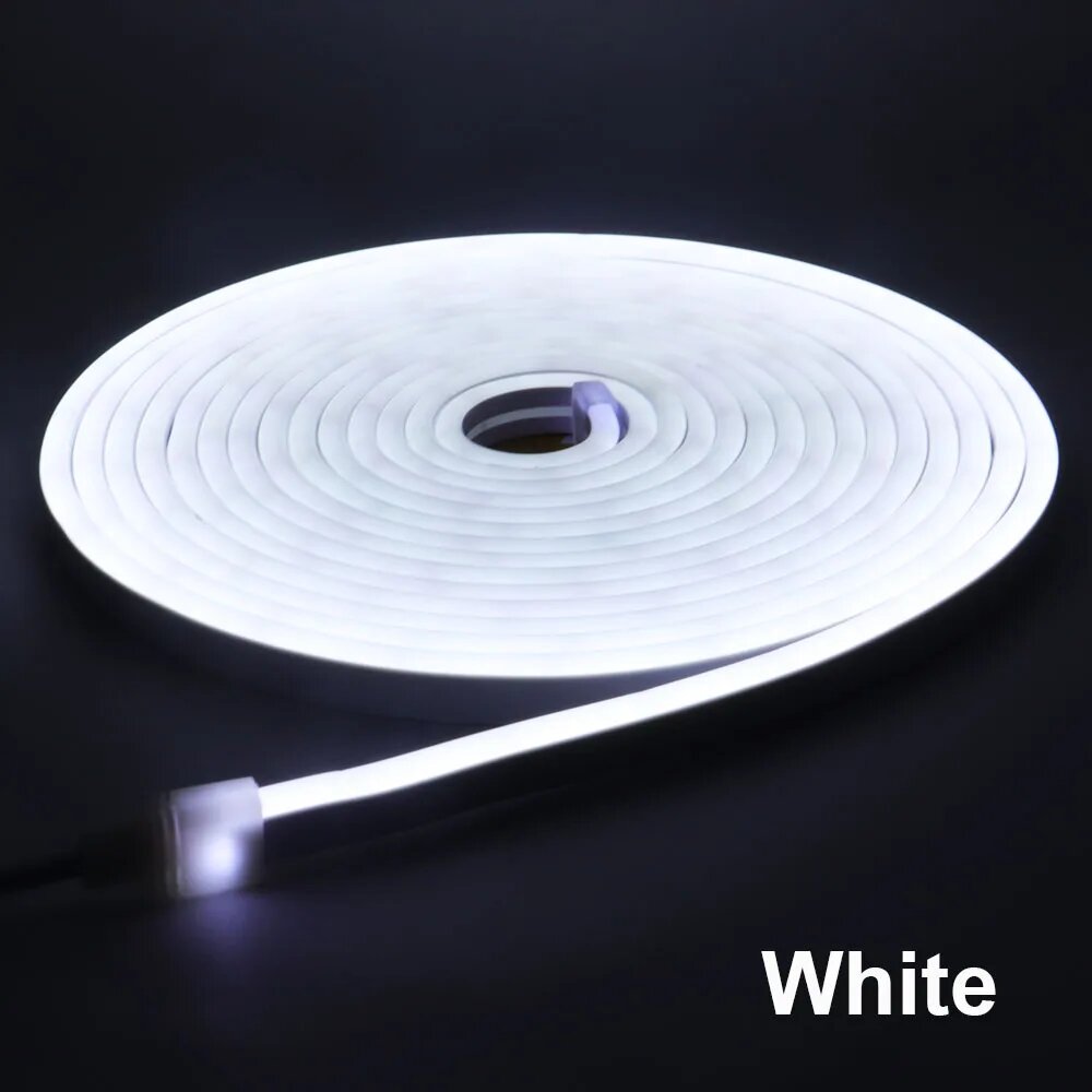 Гибкая неоновая светодиодная лента TNALANT 1-5 м 120 LEDs/m White, 5m
