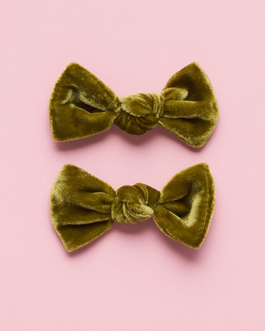 Набор бантиков заколка BONNY зеленый