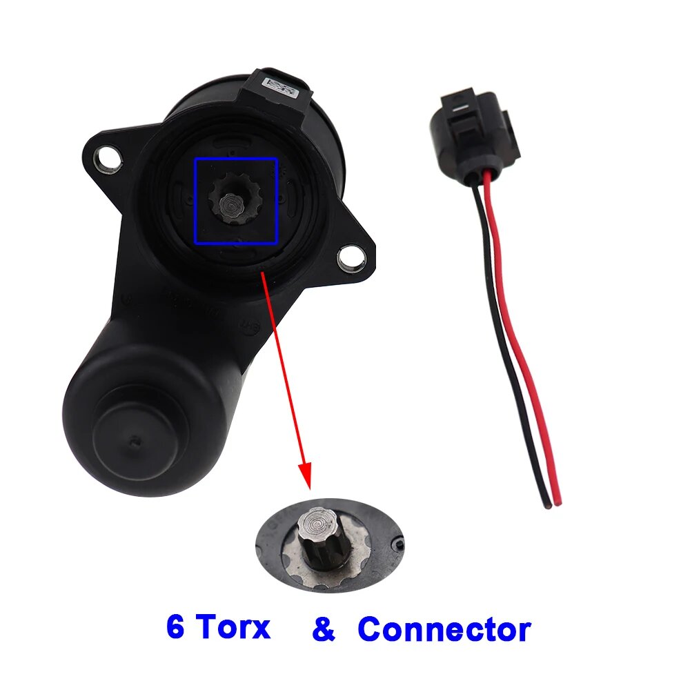 Сервомотор Torx 3C0998281, 3C0998281A 3C0998281B 6/12, задний суппорт, стояночный тормоз, для VW Passat B6 B7 CC Tiguan Audi CC 32330208 6 Torx and Connector