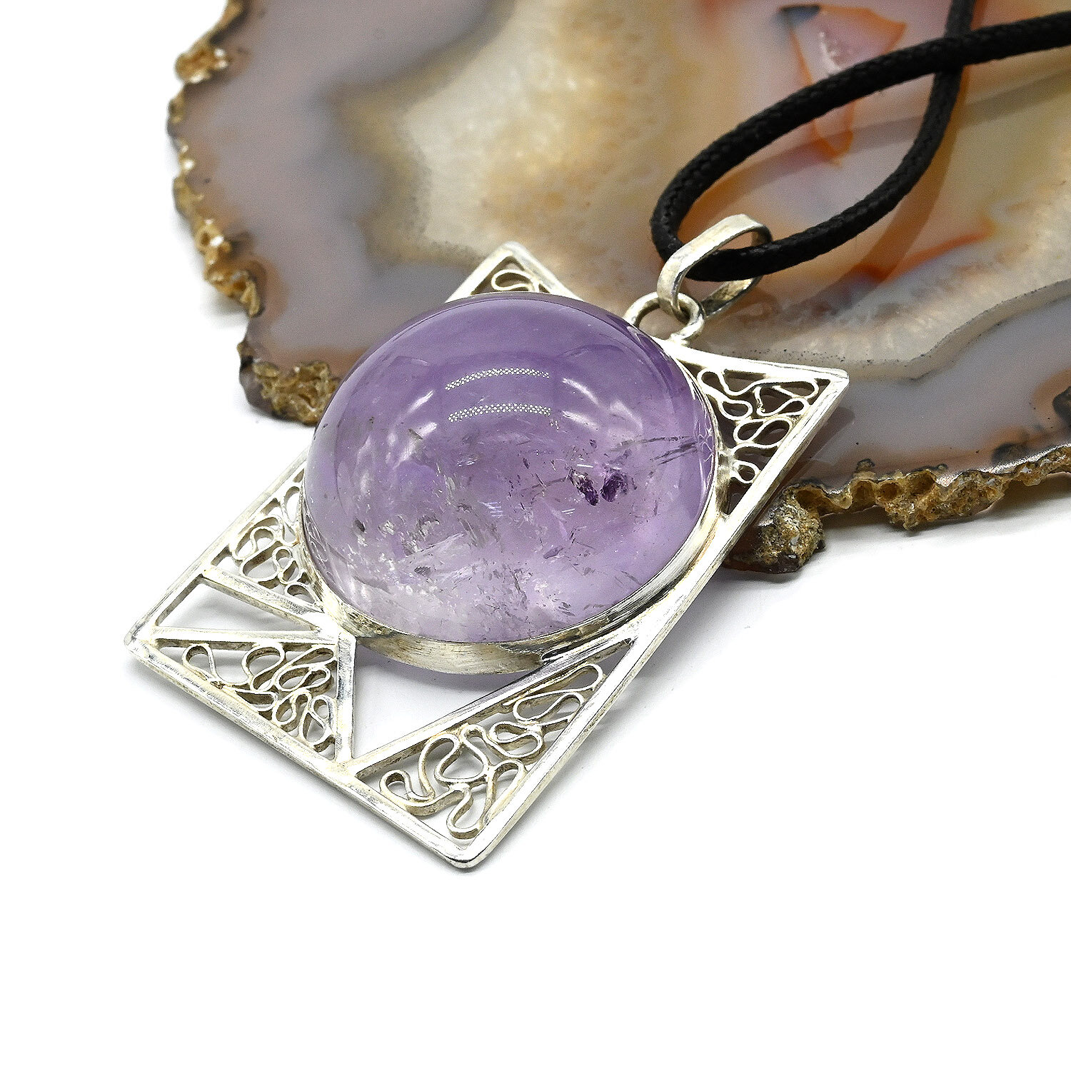 Подвеска, аметист