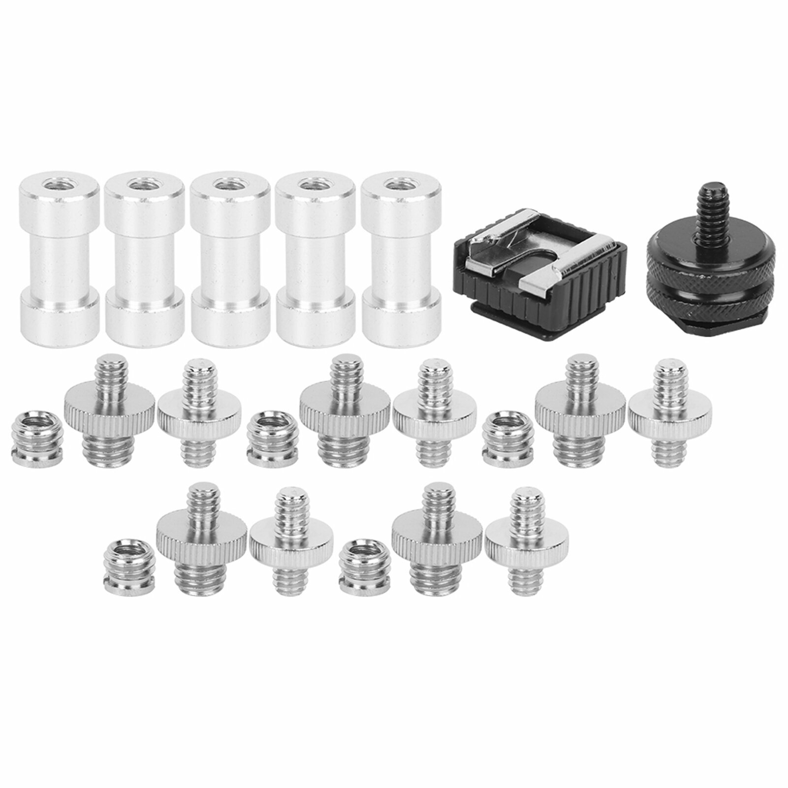 Алюминиевый сплав 1/4 3/8 дюйма Двойной адаптерный гайка