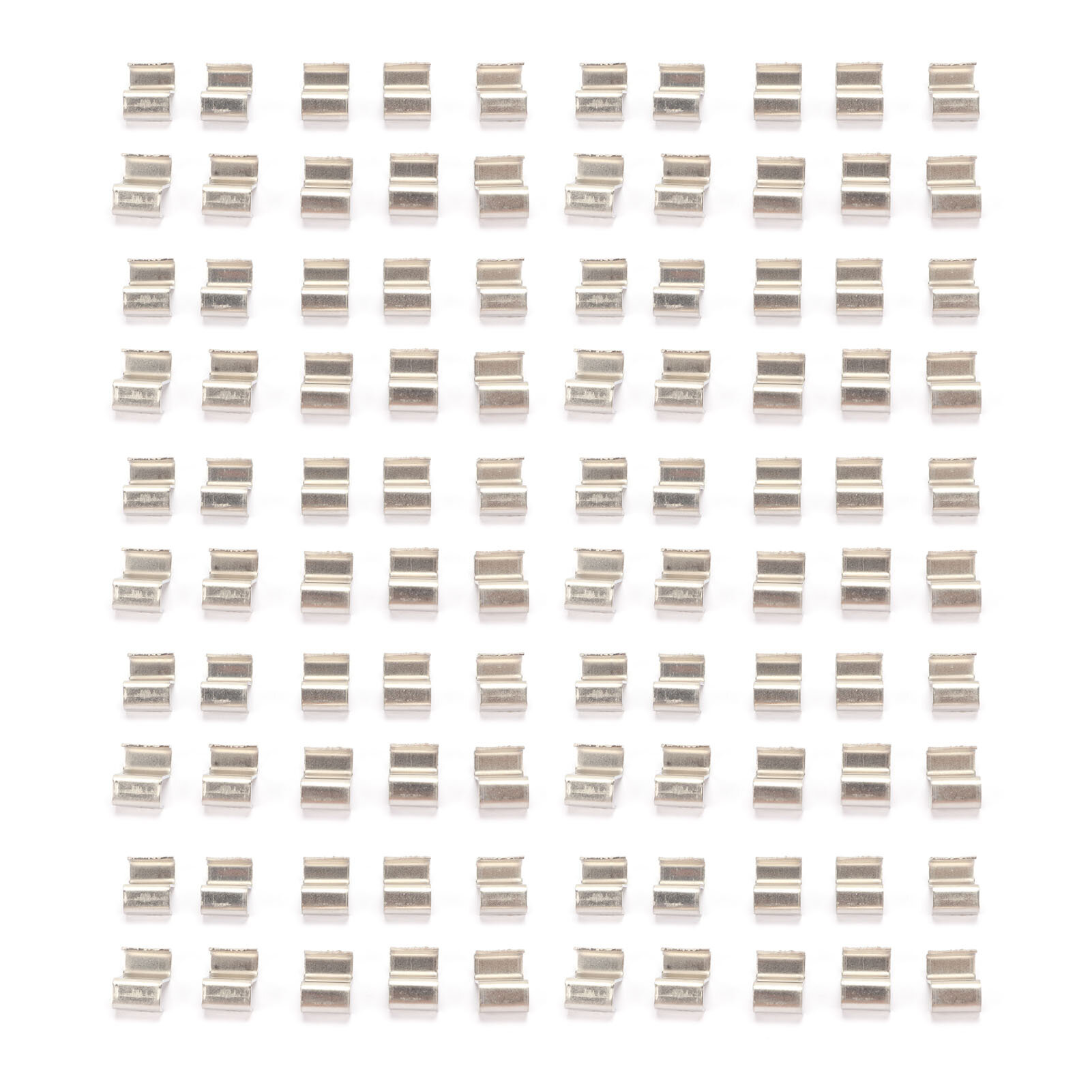 100 шт. пружинных зажимов Z-образного типа из нержавеющей стали, безопасные и простые в установке, зажимы для крепления проволоки Z-образного типа для сада и теплицы.