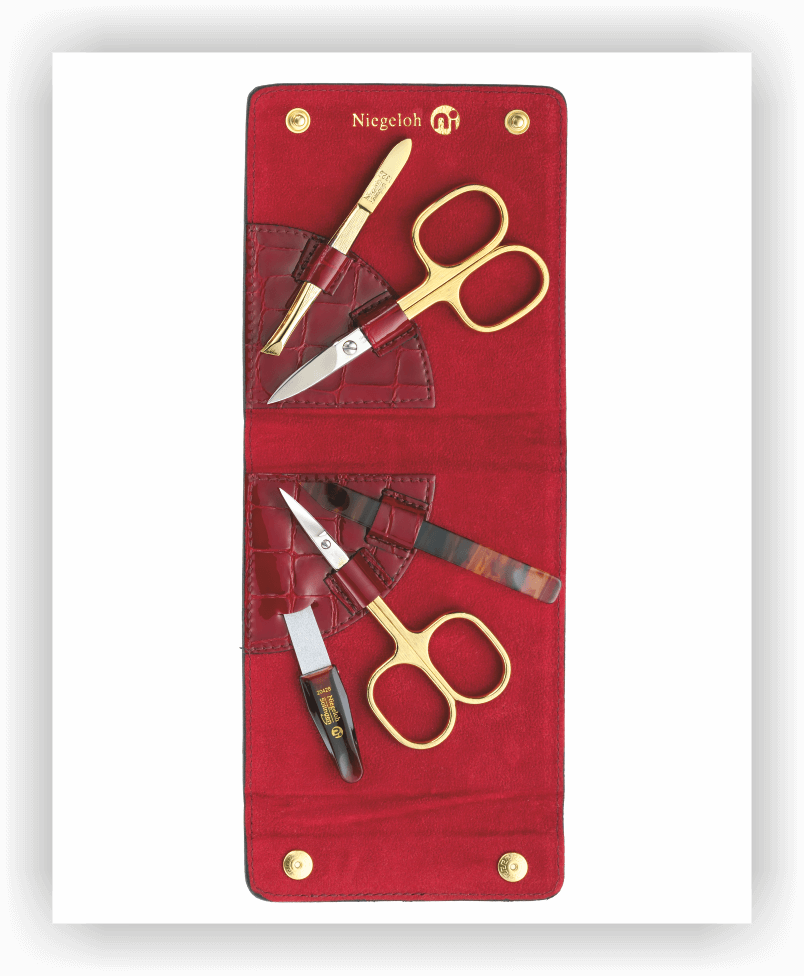 Маникюрный набор Kroko ROT M, 5 пр Niegeloh Solingen Германия 89531