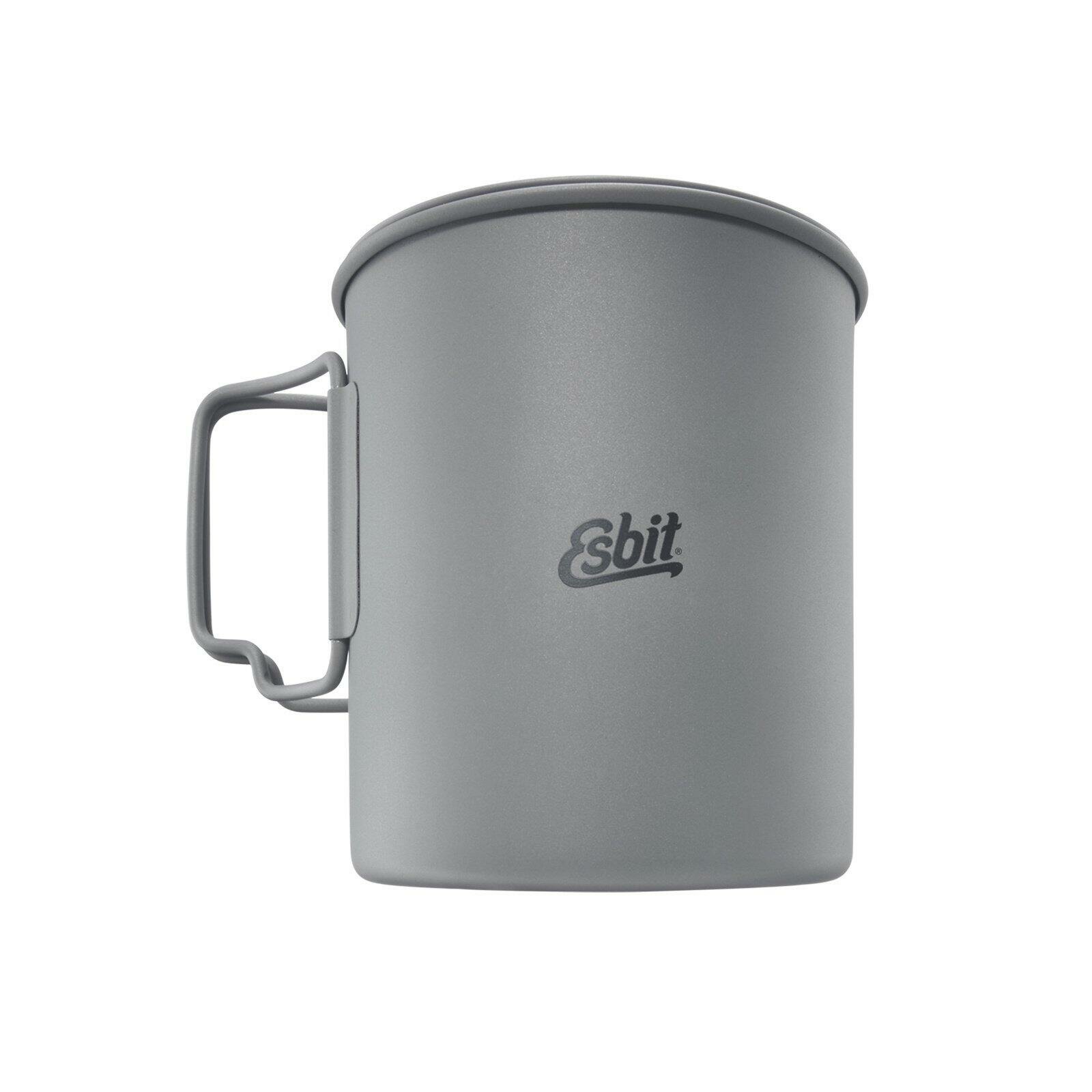 Decathlon Туристический кружка Esbit Titanium Pot, 750 мл, 106 г, 11 9,9 см, серая