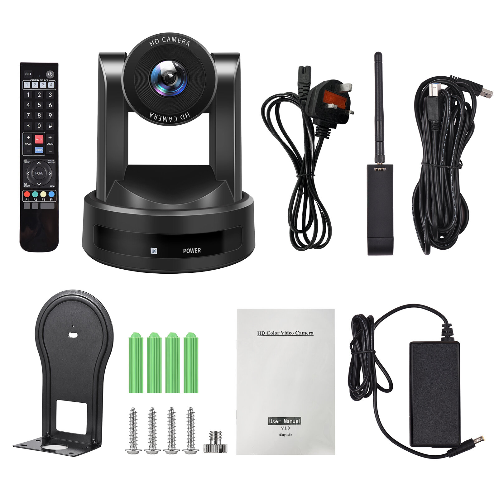 PTZ камера 4K, беспроводная, USB, для конференций