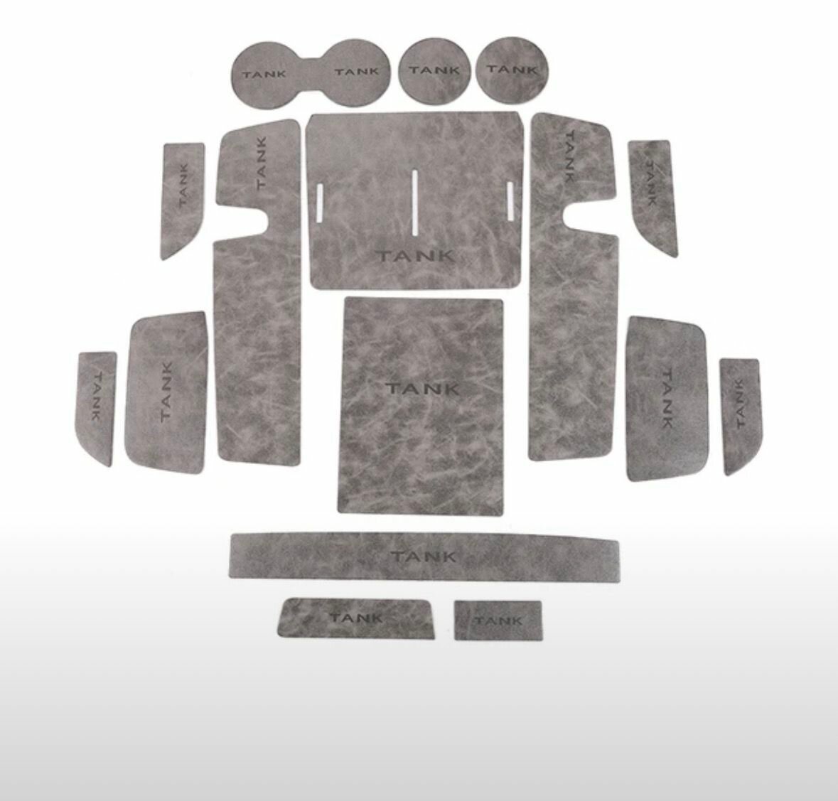 Комплект ковриков в ниши салона Tank 400 / Танк 400 2025-2026 г. в Grey