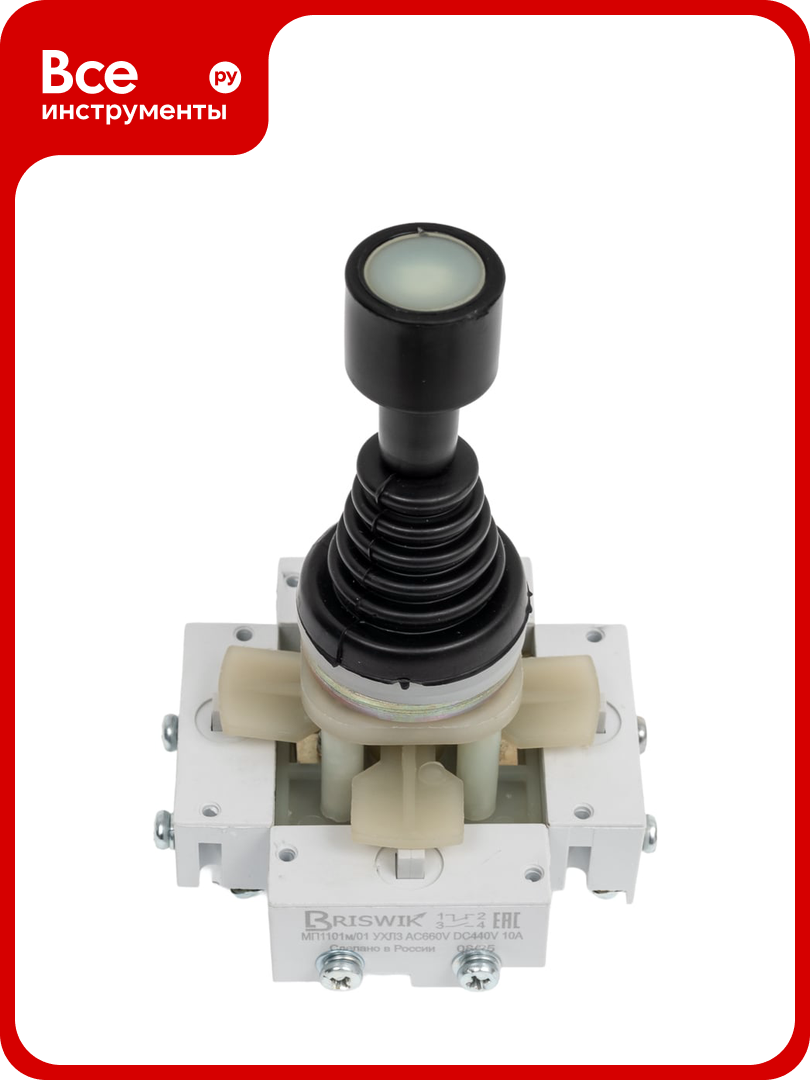 Переключатель крестовой коммутационный Briswik ПК-12-21-821-54 УХЛ3 pk1221821. BR, пластиковая