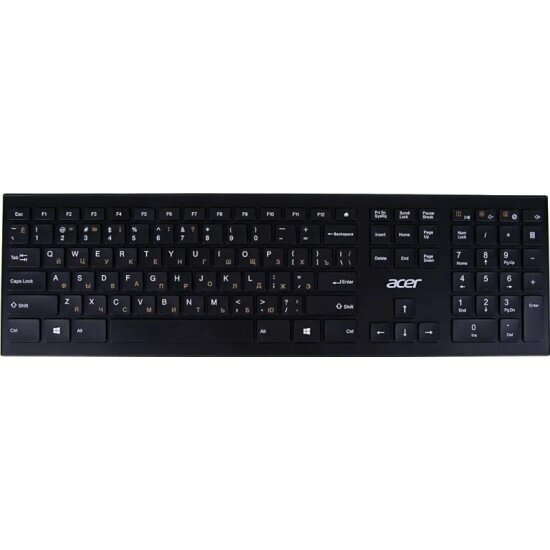 Клавиатура Acer OKR010 черный USB беспроводная slim Multimedia (ZL. KBDEE.003)