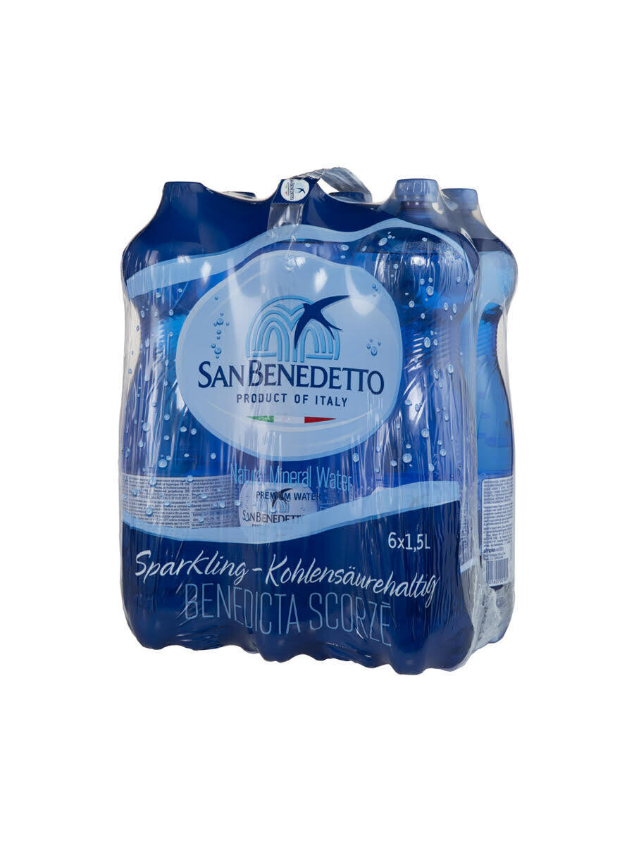 Вода "San Benedetto" 1,50л *6шт, газированная, пэт