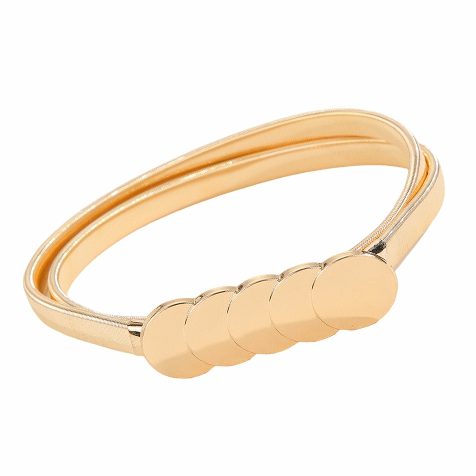 Эластичный пояс для платьев с блестящим цветом