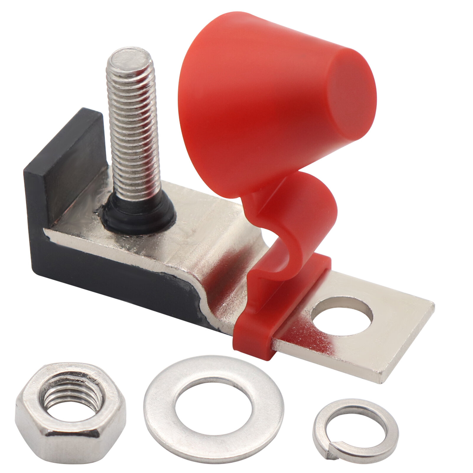 Терминальный блок предохранителей M8 (5/16"), 30A-300A, с крышкой, одинарный шпилька