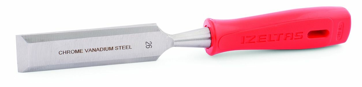 Стамеска плоская 26 мм, с ПП рукояткой, IZELTAS, 5010230026, 13000001658