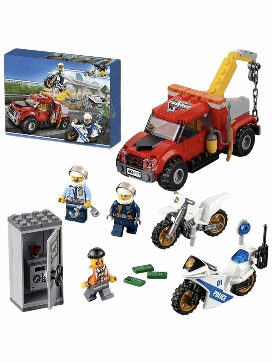 Конструктор 20655 "Побег на буксировщике", 144 детали.