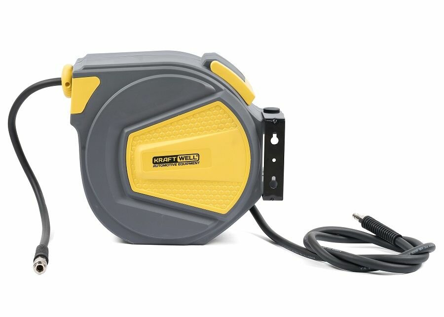 Катушка со шлангом 10 м,9.5х14.5 мм, 20 бар KRAFTWELL KRW1731. C3