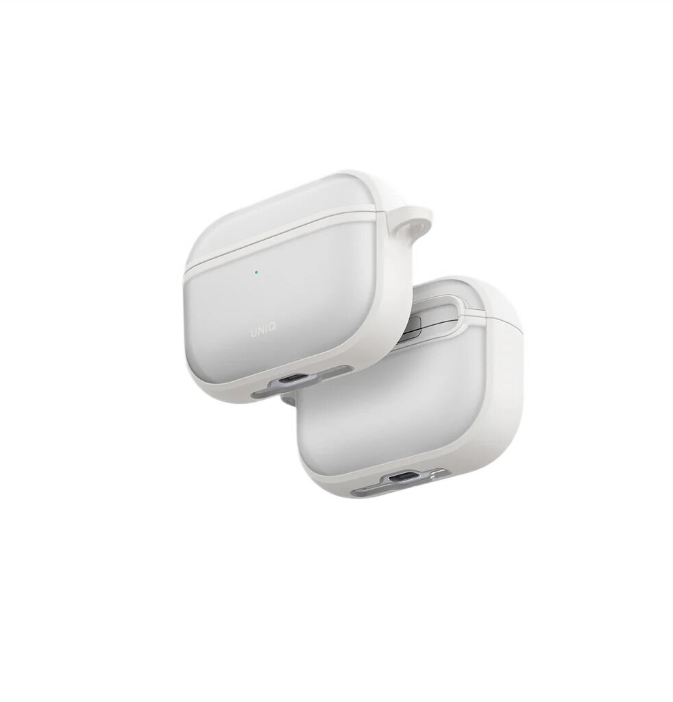 Защитный чехол UNIQ Veren Shockproof with carabin для Airpods Pro 3 Chalk Frost