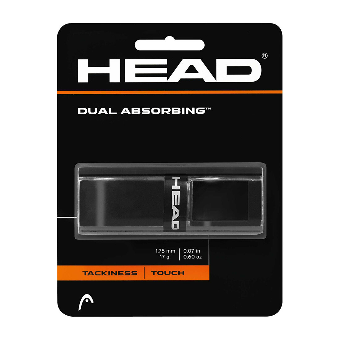Обмотка для ручки ракетки HEAD Grip Dual Absorbing x1 Black Полиуретан
