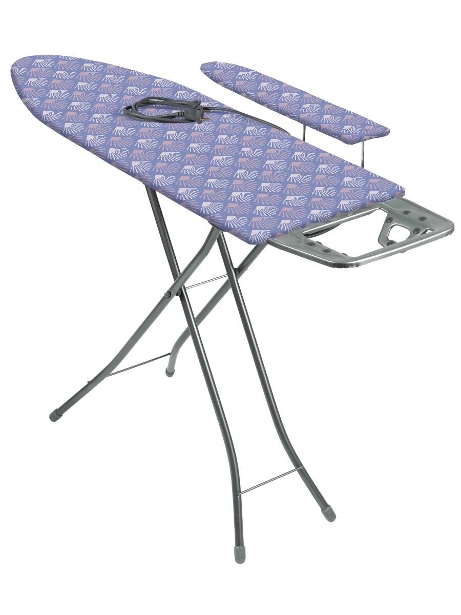 Гладильная доска Nika "Bell Classy 3", с регулировкой высоты, подрукавником и удлинителем, складная, 129,5 см х 80 см