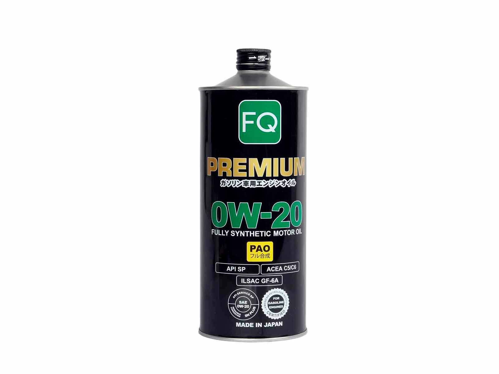 Масло моторное FQ FULLY SYNTHETIC SP/GF-6A/C5 0W20 1л