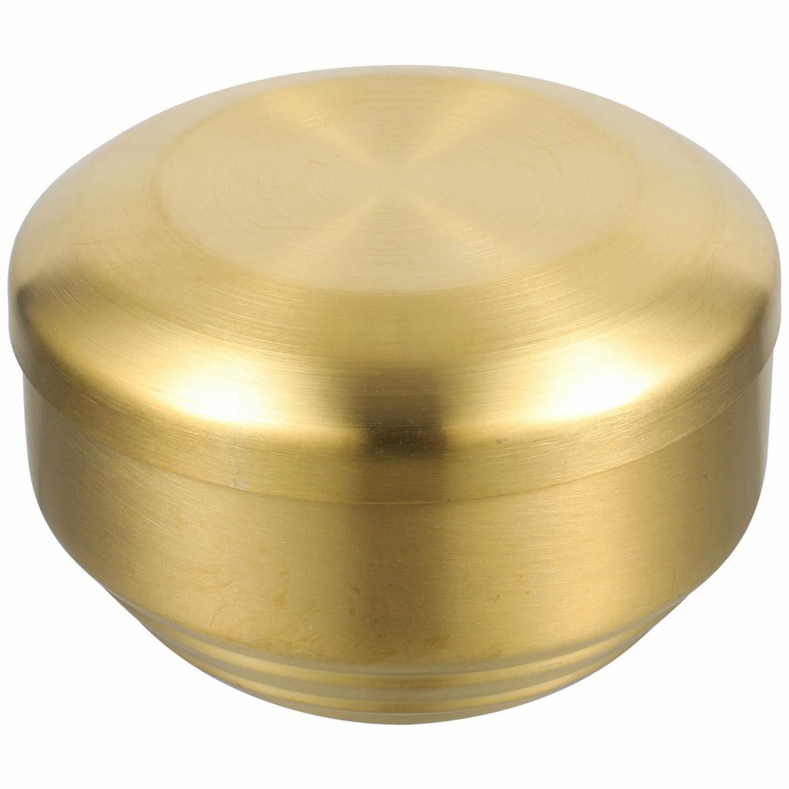 Традиционная корейская чашка для риса из нержавеющей стали с крышкой, непромокаемая, для риса и супа, 10.50x10.50x5.80 cm